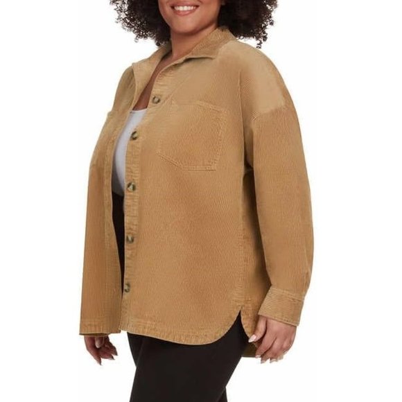 Matty M | Tops | Nwt Matty M Womens Knit Corduroy Shirt Jacket Camel ...